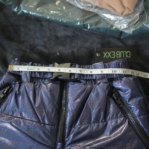Club Exx | Jackets & Coats | Nwt Navy Metallic Snow Pants | Poshmark